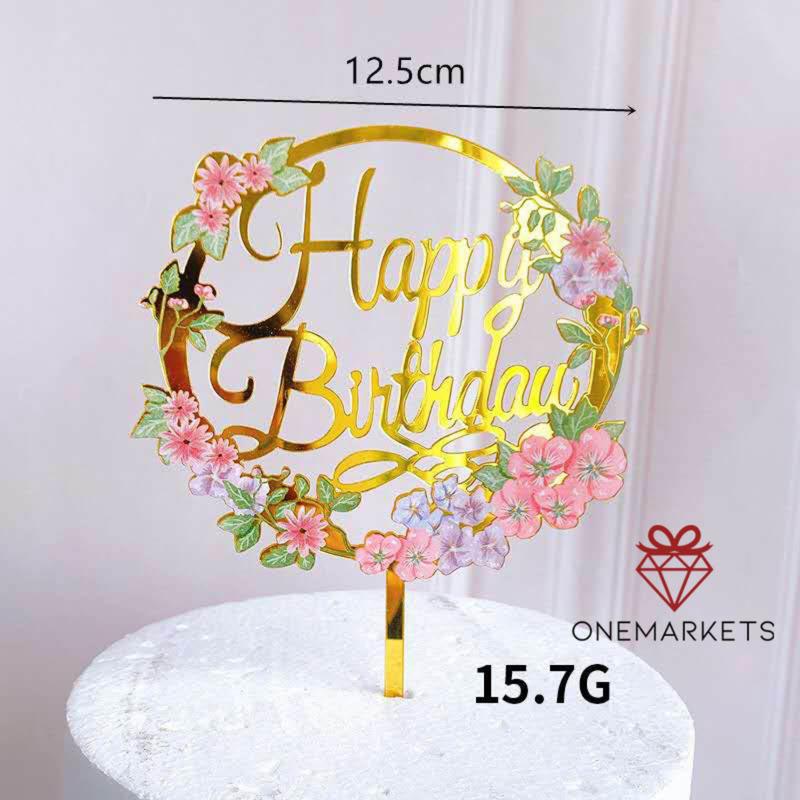 Topper Ulangtahun - Topper Happy Birthday - Acc Cake TOP023 - Shop ...
