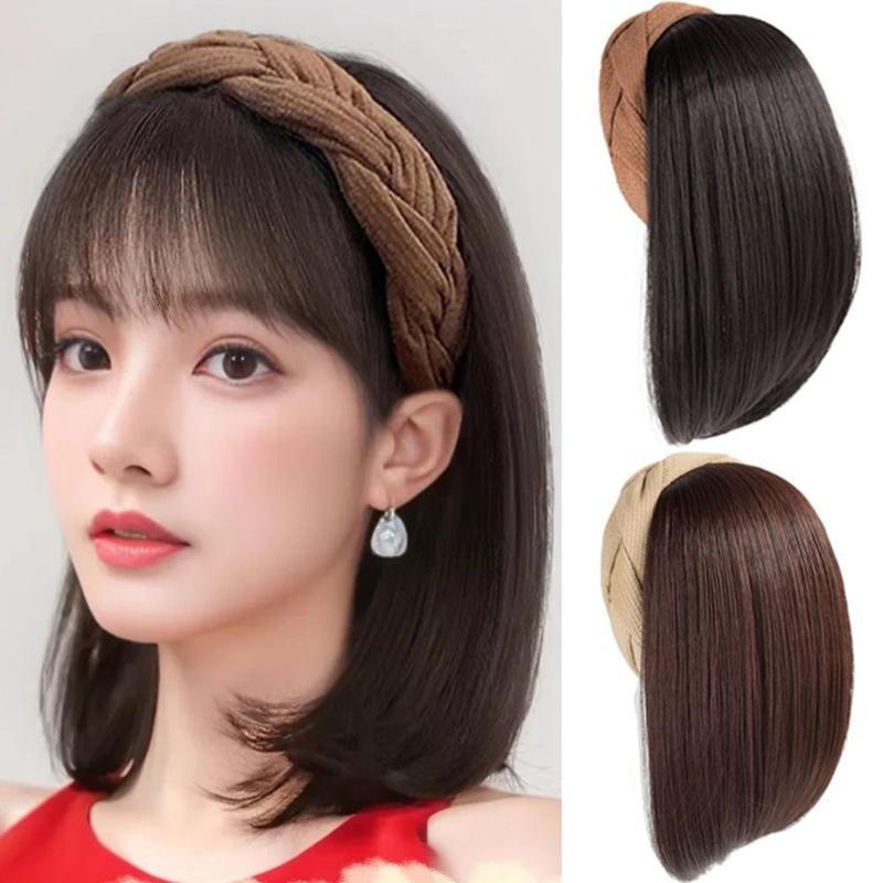 Fake Hair Synthetic Headband Wigs Hair Accessories Hair Extension ...