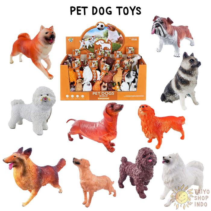 Promo TAIYO Mainan Anak Pet Dog Toys Karet Premium Figur Boneka Anjing ...