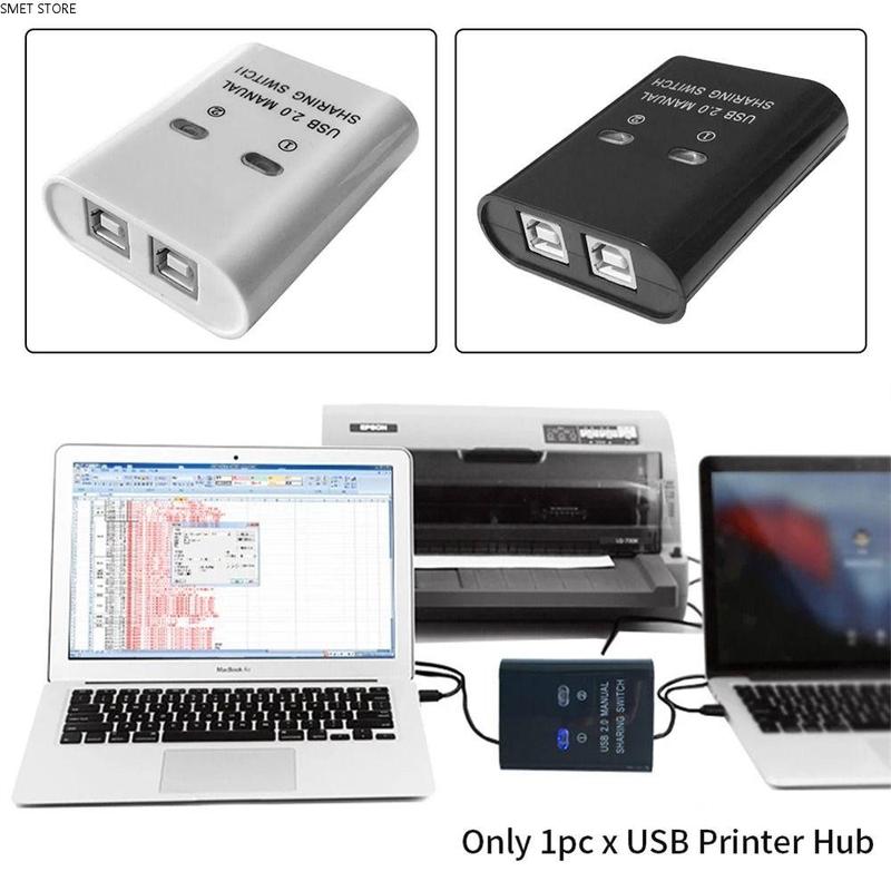 SMET STORE One Drag two 2-Port Printer Sharing Device 2 in 1 - TikTok ...