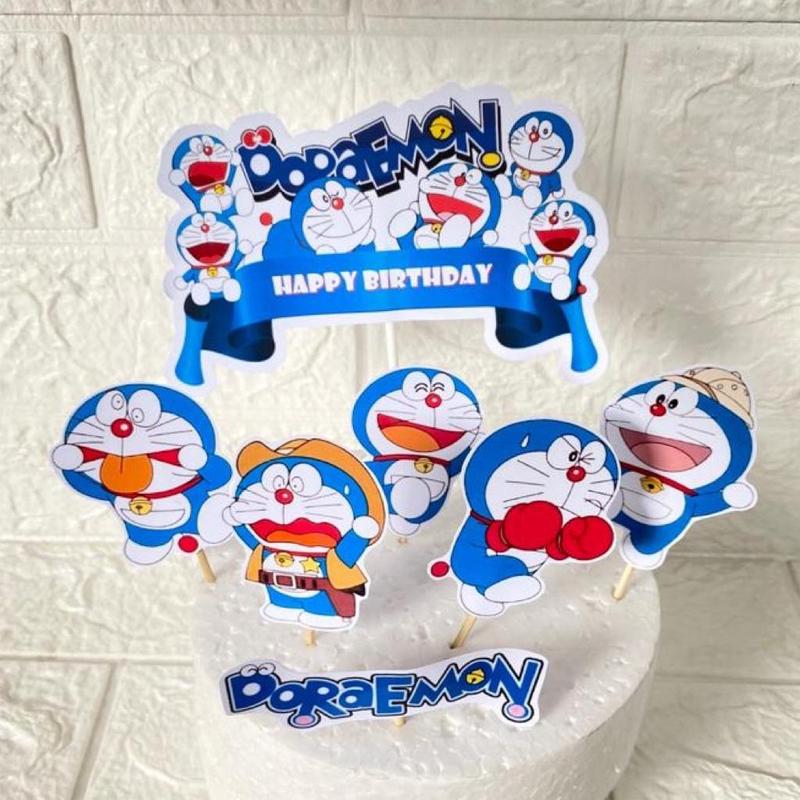 Topper Ulang Tahun Doraemon / Topper Cake Doraemon - Shop | Tokopedia