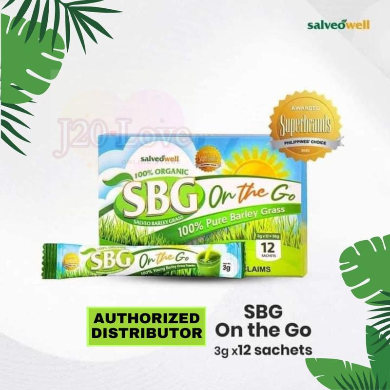 SBG on the Go | Salveo Barley Grass Juice Powder | 12 Sachet - TikTok ...
