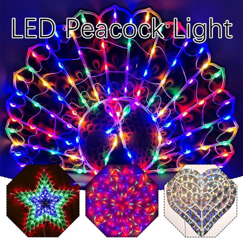 Led Coloured Lights Peacock Lights Love Lights Five Stars Sunflower ...