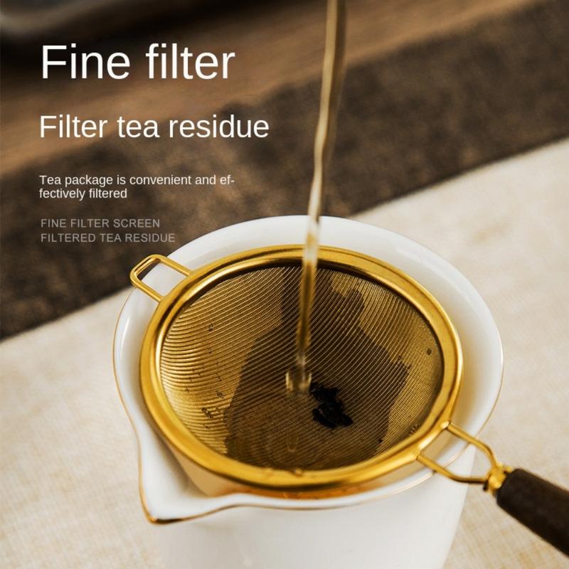 Aksesori Teko, Penapis Teh Pemegang Kayu, Keluli Tahan Karat - TikTok ...