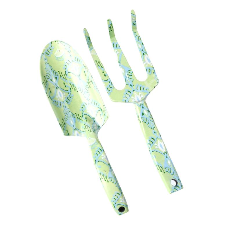 Stainless Steel Garden Tool For Women Floral Patterned Hand Trowel And ...