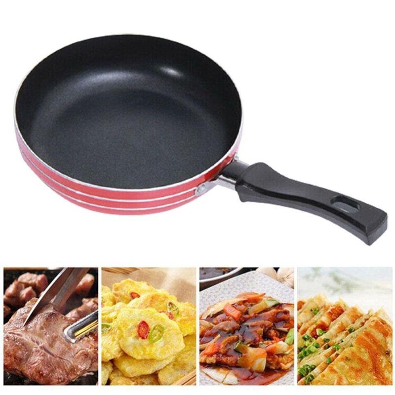 Small Frying Pan Mini Thickened Non-stick Pan Flat Bottom Frying ...