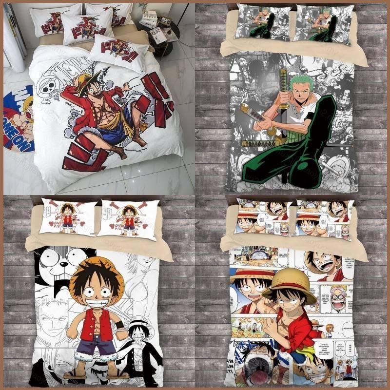 Set Tempat Tidur Anime One Piece Luffy, Reka Bentuk 3in1, Termasuk ...