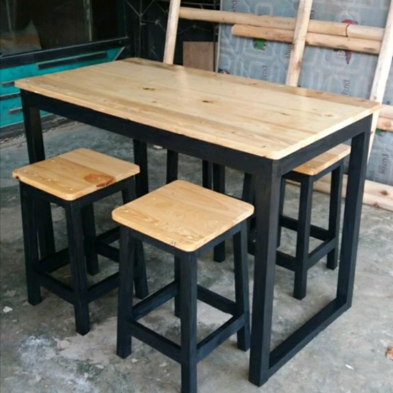set meja cafe meja resto - Shop | Tokopedia
