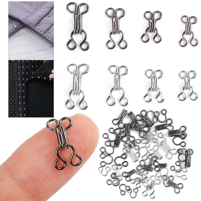 Cangkuk Mata Hitam, 100pcs, 4 Saiz Tersedia, Untuk Pakaian, Sweater ...