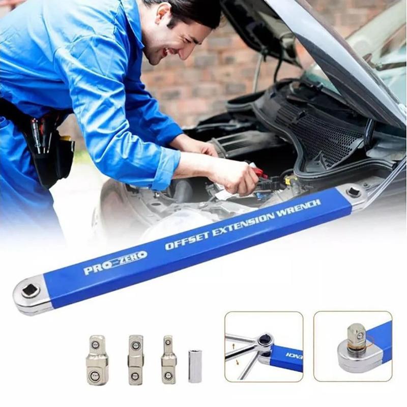 New Steel Offset Extension wrench 360-degree Rotating Double - TikTok ...