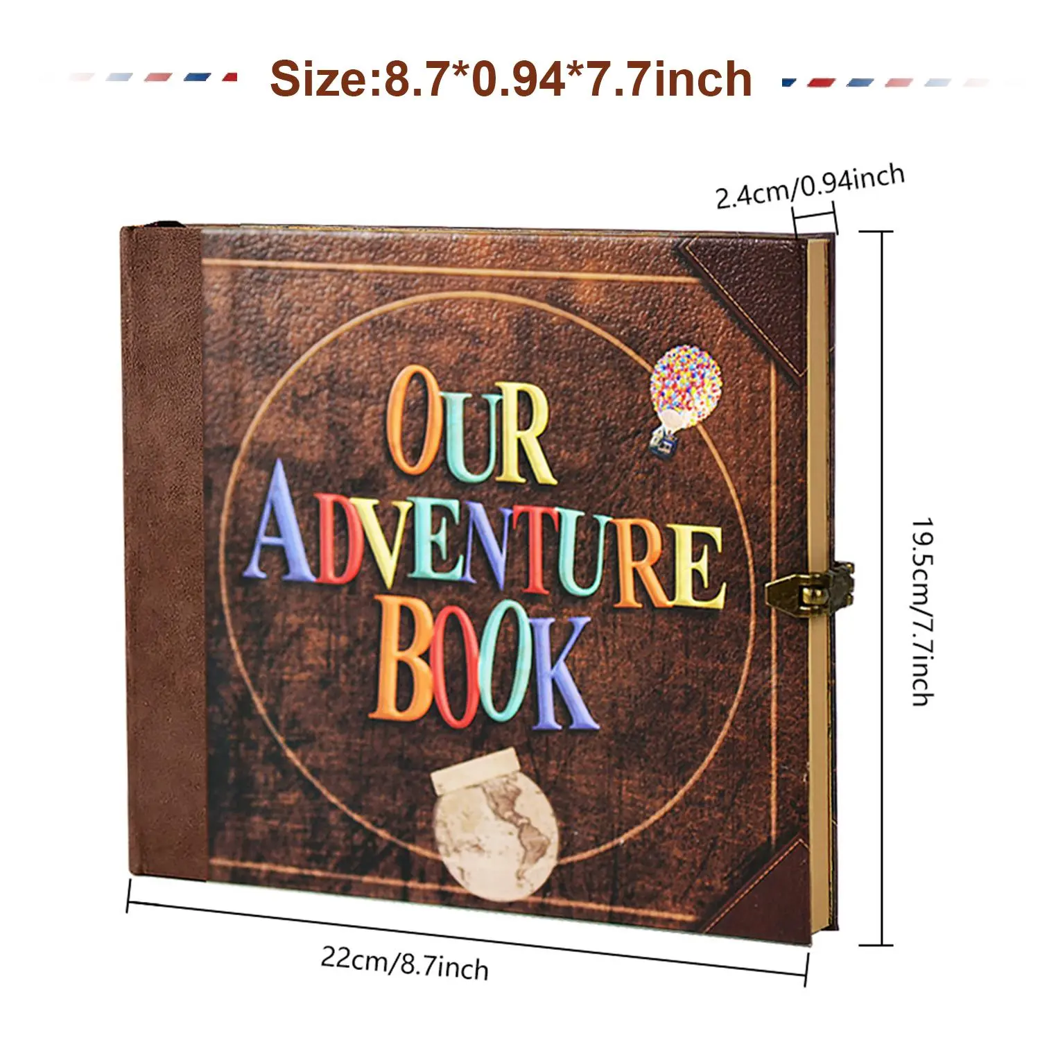 Our Adventure Book Travel Diary Themed Photo Book, 1 Set Scrapbook ...