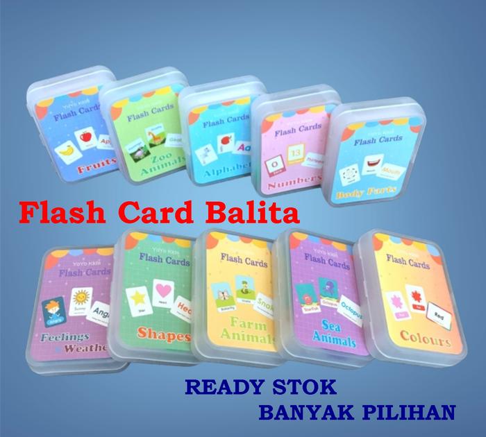 Jual Kartu pintar Balita Flashcard Flash Card Balita Murah Bahasa ...