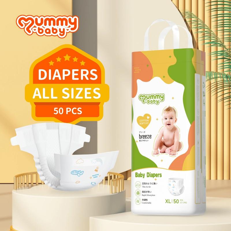 MUMMY BABY 50PCS Baby diaper napkin Unisex Ultra thin and dr - TikTok ...