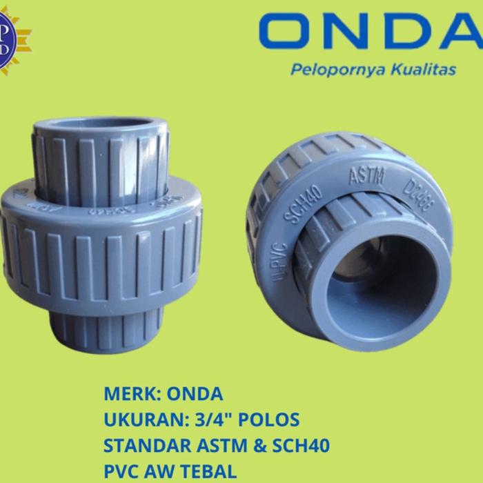 Jual WATERMUR PVC 3/4" ONDA POLOS WATER MOOR WATER UNION SOCKET WM ...