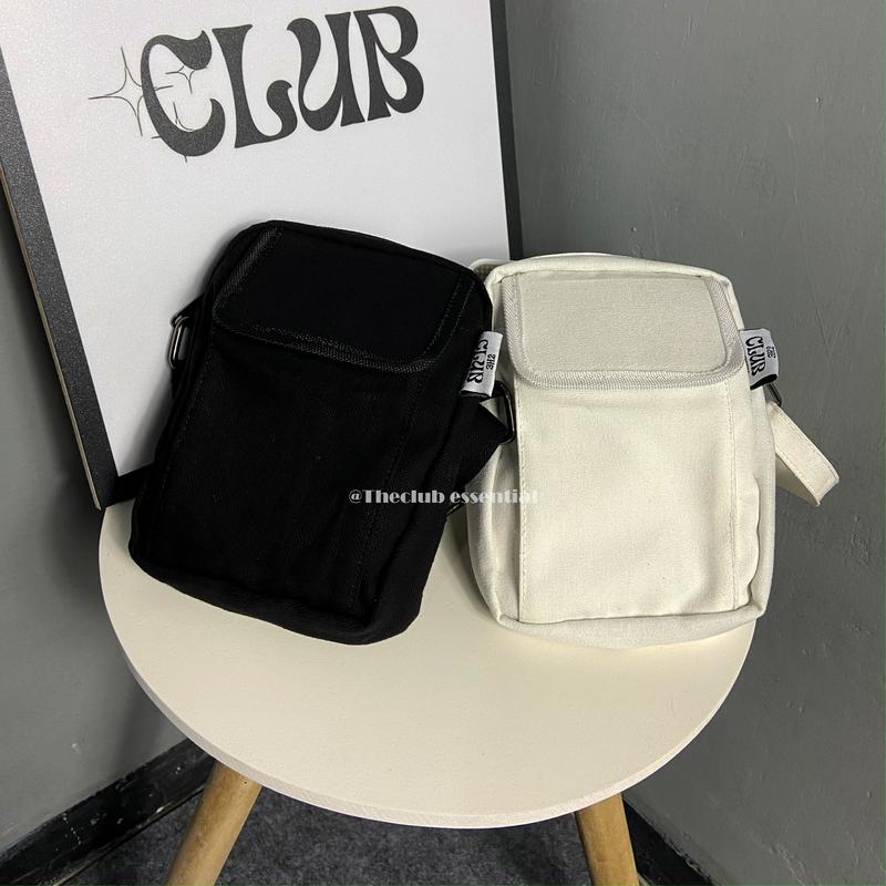 Theclub Tas Kanvas Selempang Cowok - Mini Slingbag Canvas Pria - Shop ...