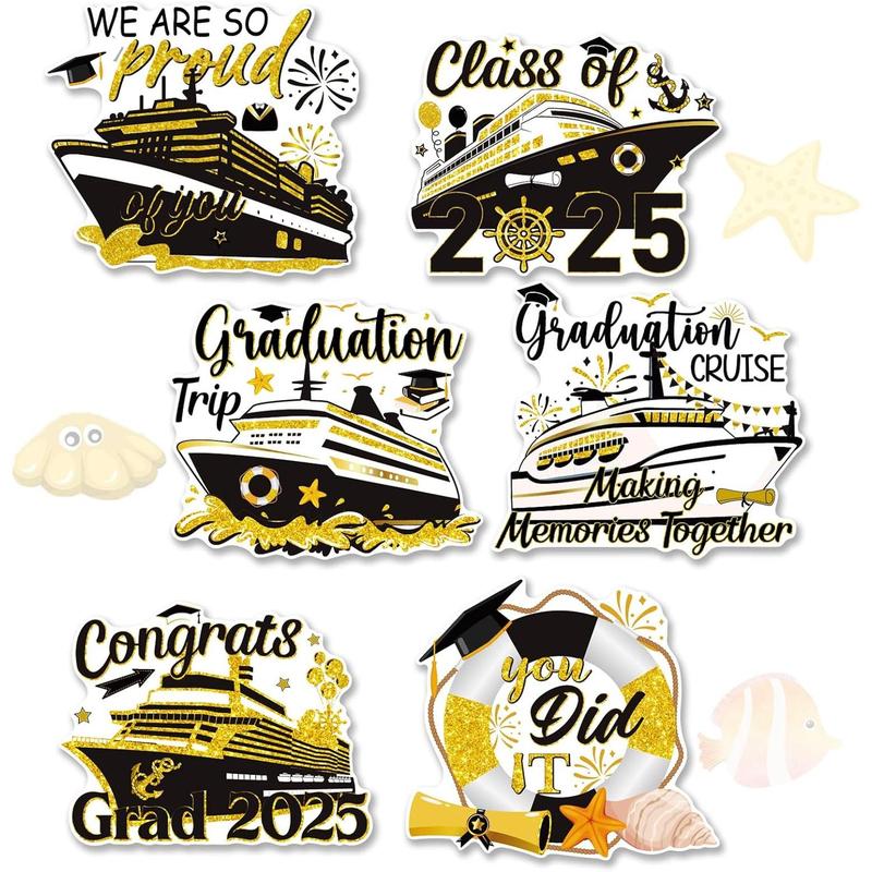 Graduation Cruise Door Decorations - 6 count Class of 2025 - TikTok Shop