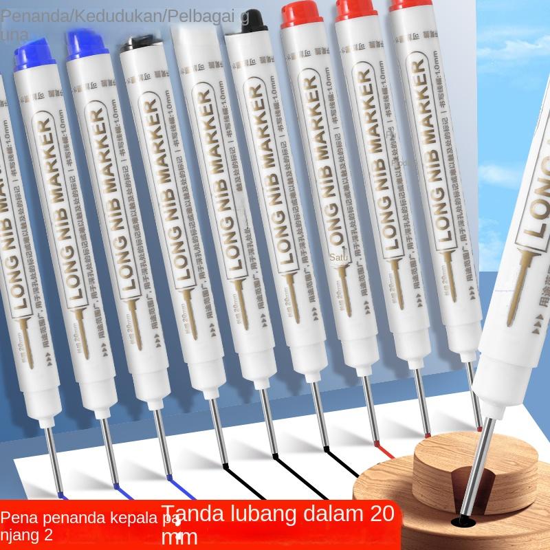 Pen Penanda Lubang Dalam, 20mm, Dakwat Hitam, Biru dan Merah - TikTok ...