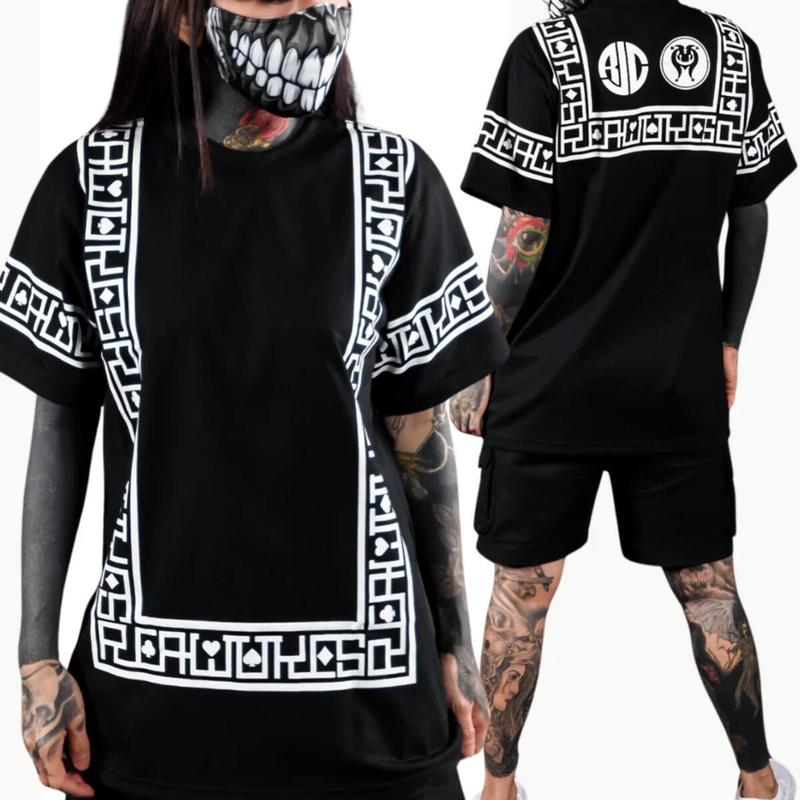 Real Jokes Clothing MONOGRAM sports loose tops large size breathable ...