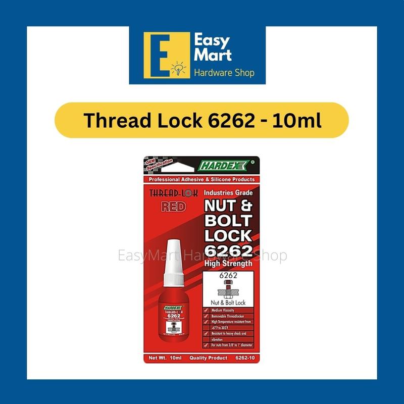 [READY STOCK] HARDEX Thread Lock 6262 - NUT AND BOLT LOCK 10ml - TikTok ...