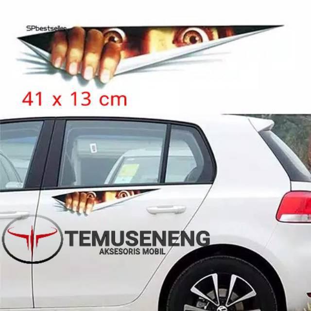 Jual UKURAN BESAR 41*13 STIKER MOBIL MATA CAR STICKER EYES MATA ...