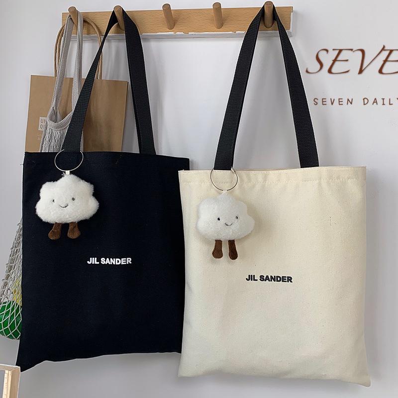 Beg Tangan Berkapasiti Besar, Beg Tote Kain Korea, Untuk Wanita ...