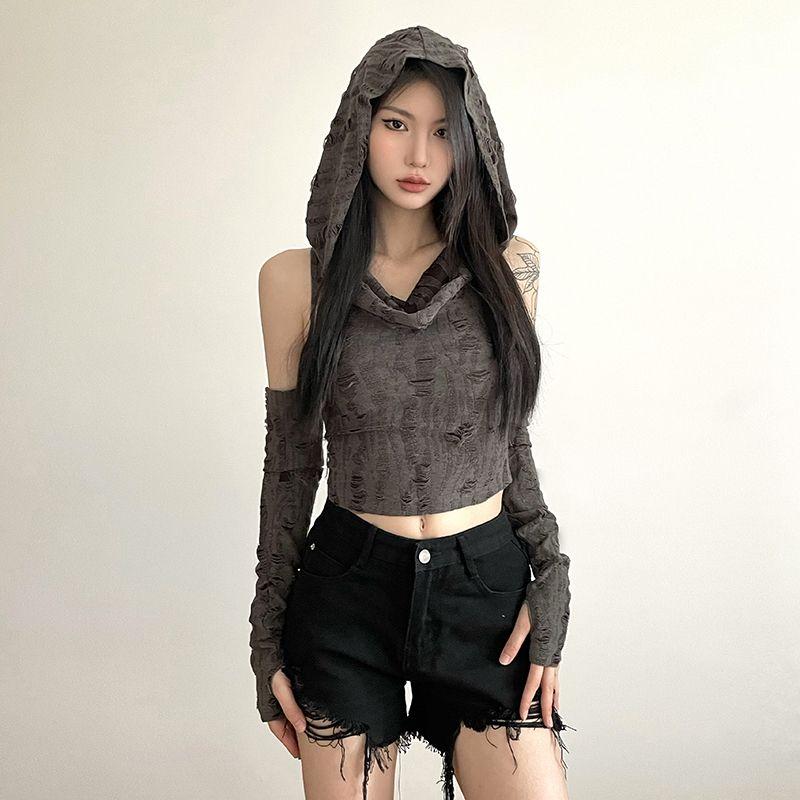 Dune Waste Soil Style Y2g Sexy Hot Girl Hooded Top Summer Women's ...