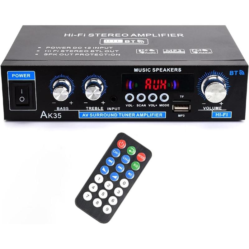 AK35 Stereo Amplifier Home Audio 5.0 Max 200W 2.0 Mini Amplifier ...