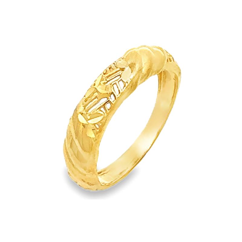 Top Cash Jewellery 916 Gold Half Design Flower Ring - TikTok Shop Singapore