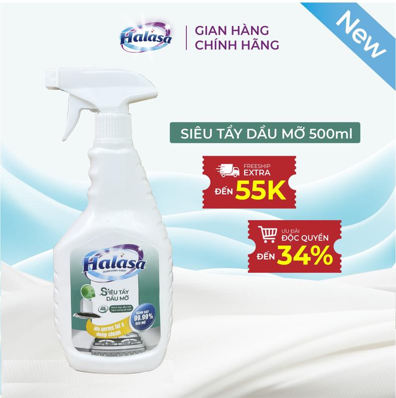 Siêu Tẩy Dầu Mỡ Halasa , Giúp Đánh Bay Dầu Mỡ Hiệu Quả Trên Máy ...