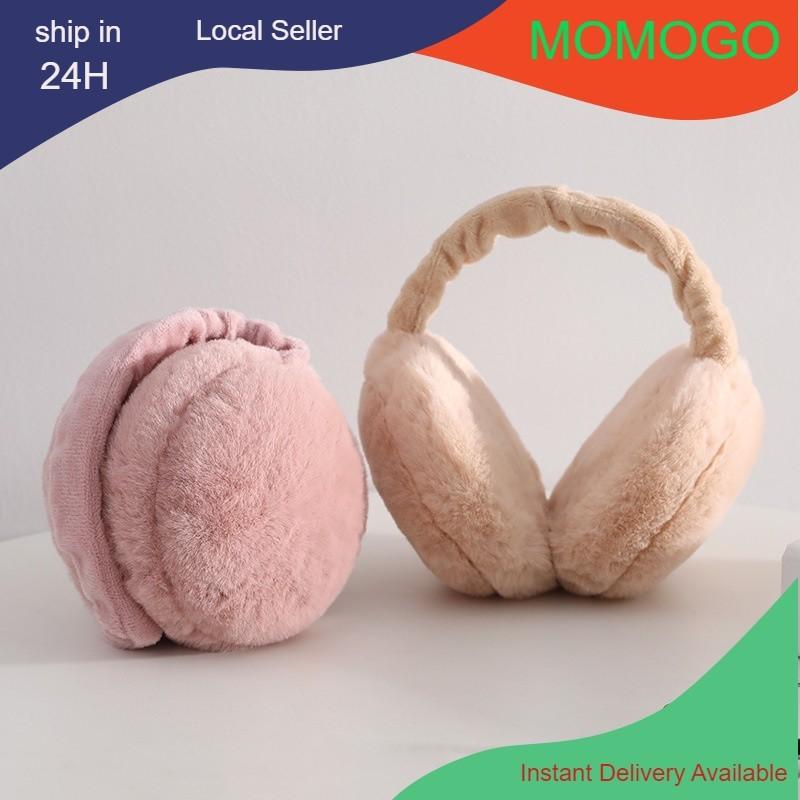Portable Folding Ear Muffs Winter Men Women Soft Plush Ear Warmers ...