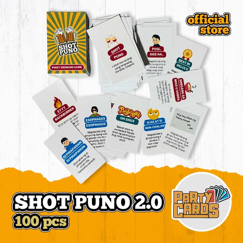 Shot Puno! 100 Pcs Drinking Card Game - Updated, Laminated and - TikTok ...