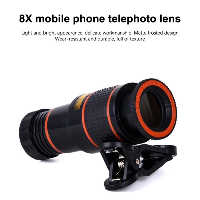 Mobile Phone Camera Lens 8X Optical Zoom Telescope Lens External ...