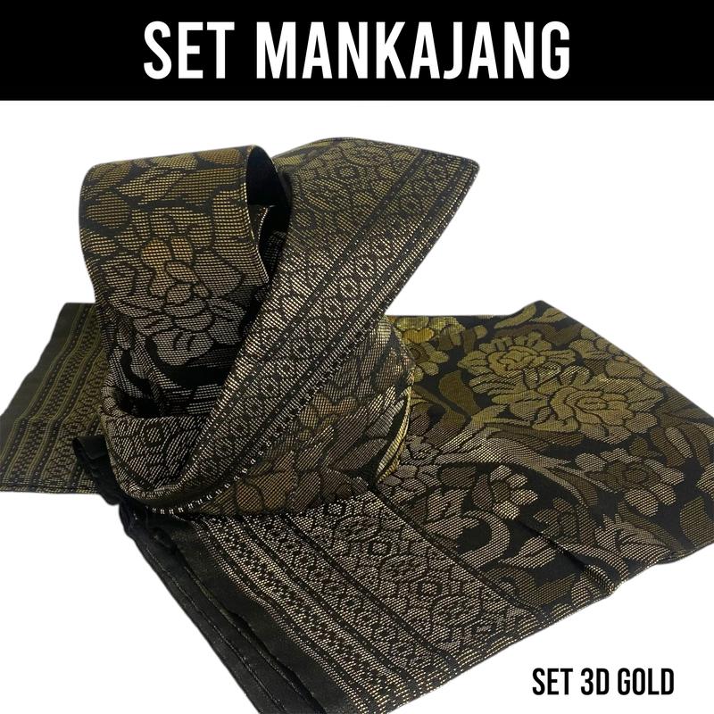 Set Melayu Tanjak Sampin Bengkong 2 Meters | Set Tanjak Traditional ...
