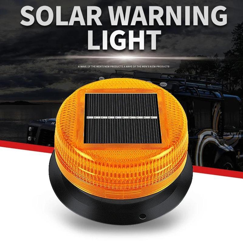 Solar Warning Flashing Lights Led Construction Safety Flashing - TikTok ...