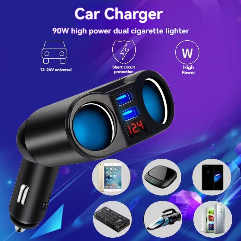3.1A Dual USB Car Charger With Battery Voltage Digital Display - TikTok ...