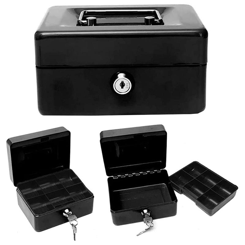 Portable Mini Safe Lockable Security Box Durable Steel with - TikTok ...