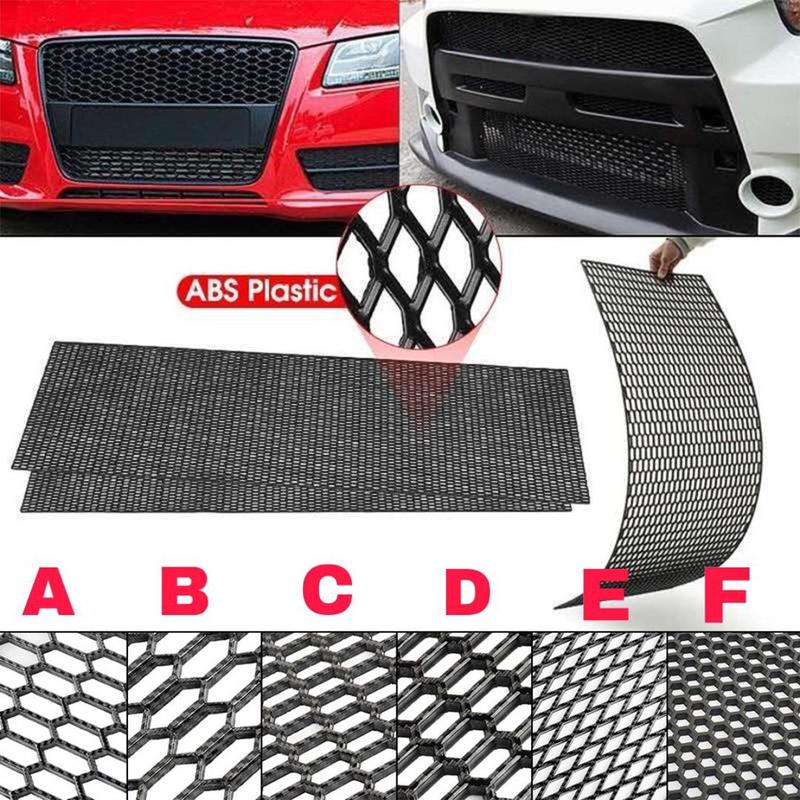 Universal Black ABS Plastic Racing Honeycomb Mesh Grill Spoiler ...