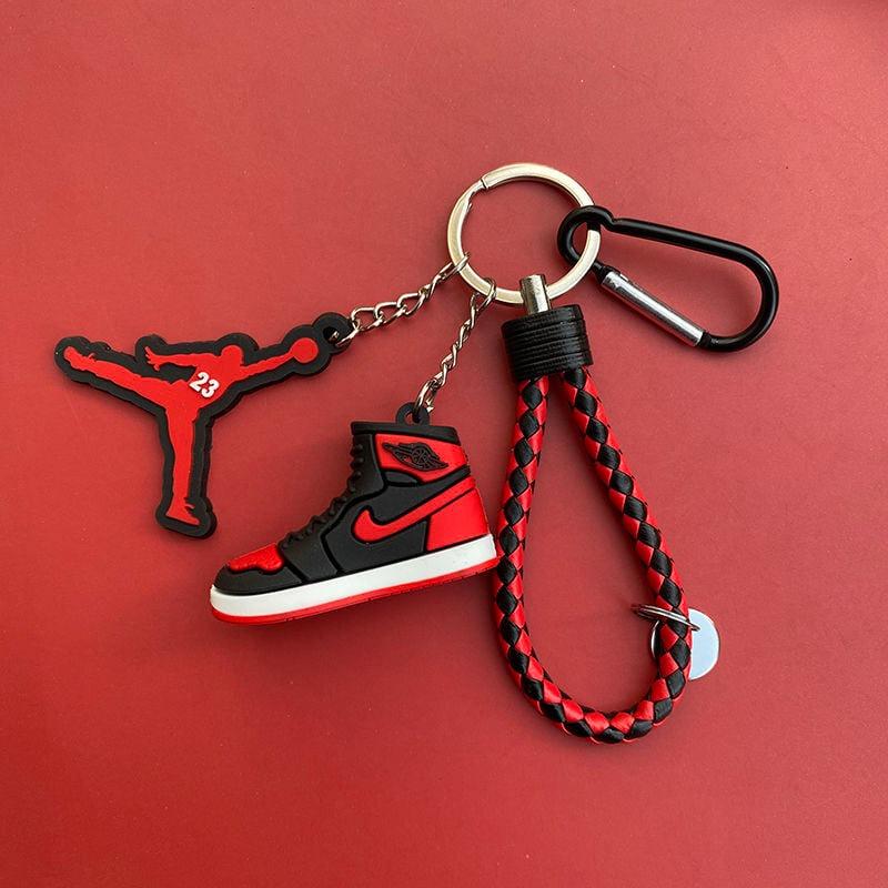 SHOES WITH JUST DO TAG AND JUMP MAN KEY CHAIN KEY HOLDER BAG - TikTok ...