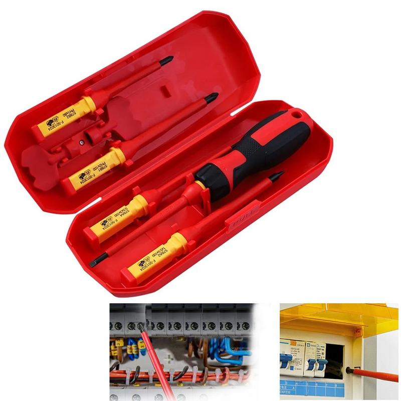 Set Pemutar Skru Elektrik Bertebat, 7pcs, 1000V, Skru Silang - TikTok ...