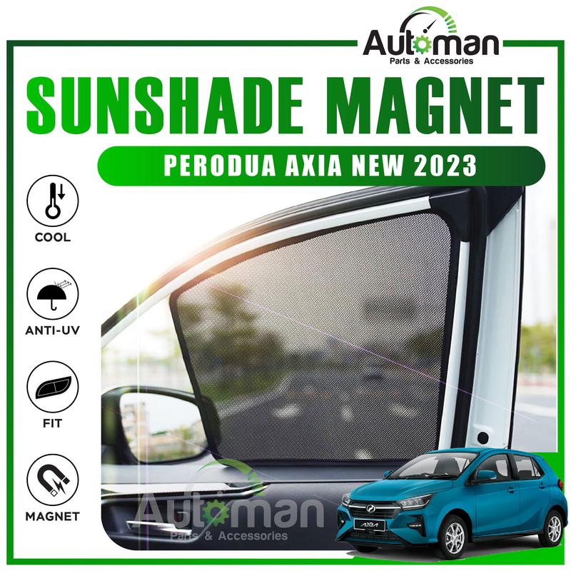 Pelindung Tingkap Kereta Car Magnetic Sunshade Perodua Axia Facelift ...