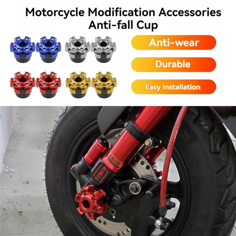 Motorcycle axle cover universal shock-absorbing protection drop ...