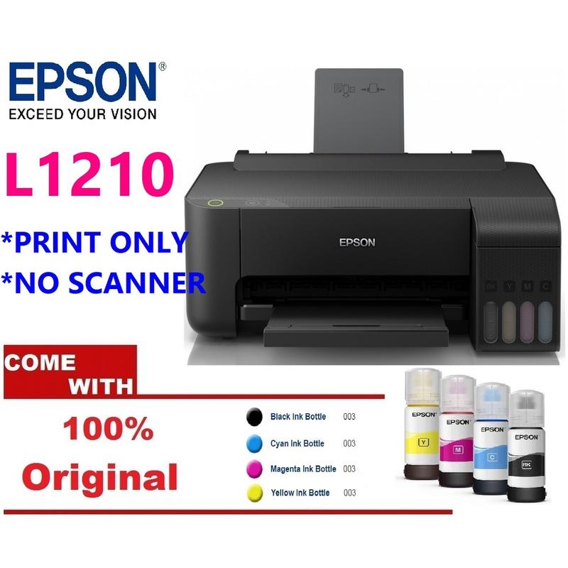 EPSON ECOTANK L1210 Replace L1110 INK TANK PRINTER (PRINT ONLY ...