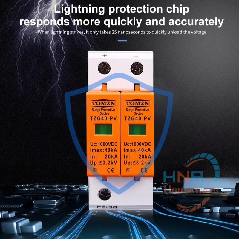 DC SPD 1000V Surge Arrester Protect Device Solar PV Panel surya - Shop ...