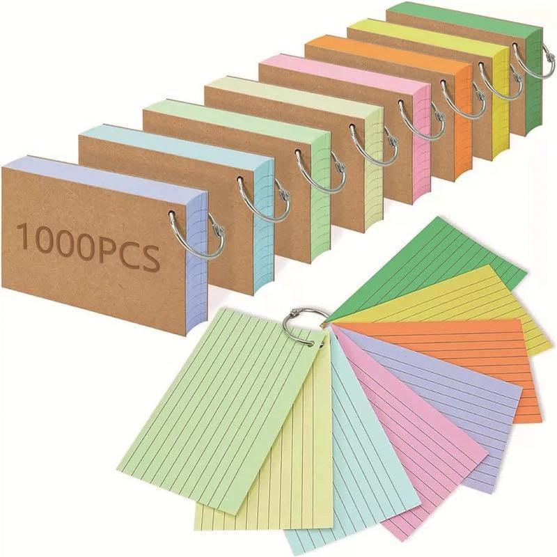 100Pcs Binder Memo Book, Horizontal Line Loose-Leaf Loose-Leaf - TikTok ...
