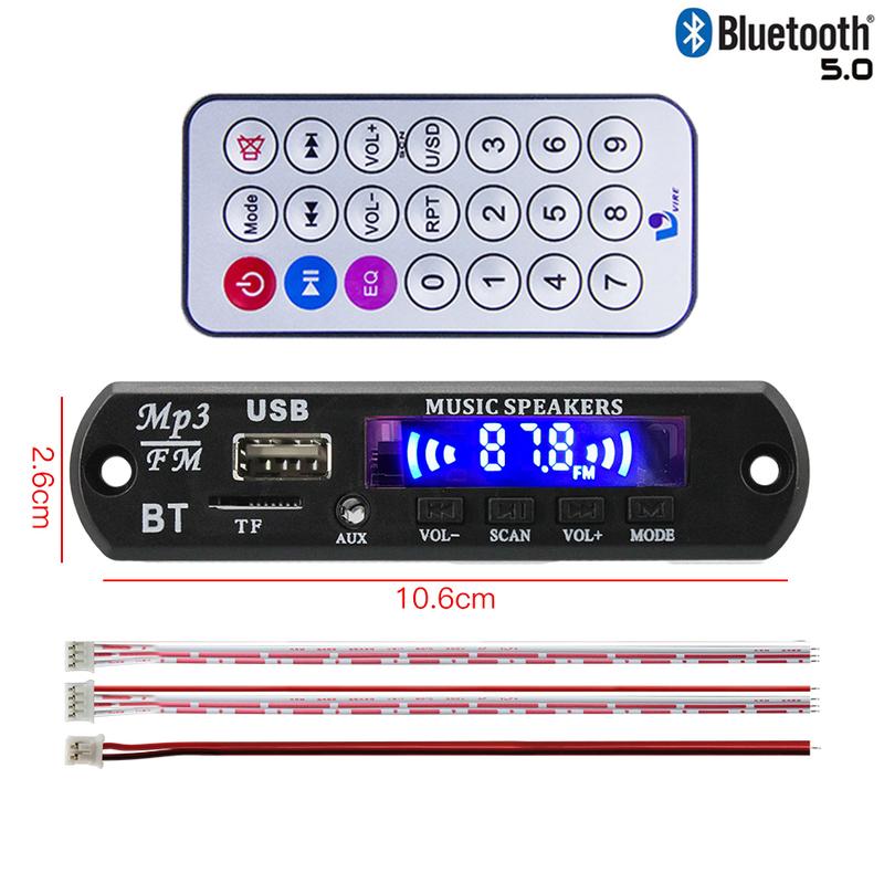 Modul Kit Bluetooth MP3 Player Decorder 12Volt Merk Vire Black - Shop ...