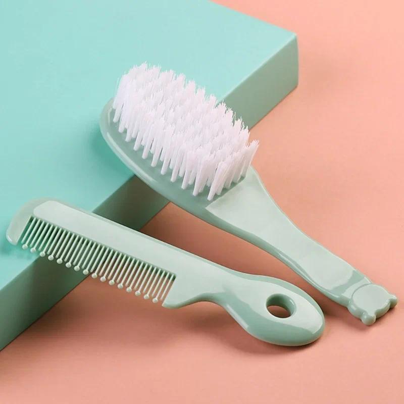 Baby Hair Brush & Comb Set Children Hair Brush Soft Nylon Bristle ...