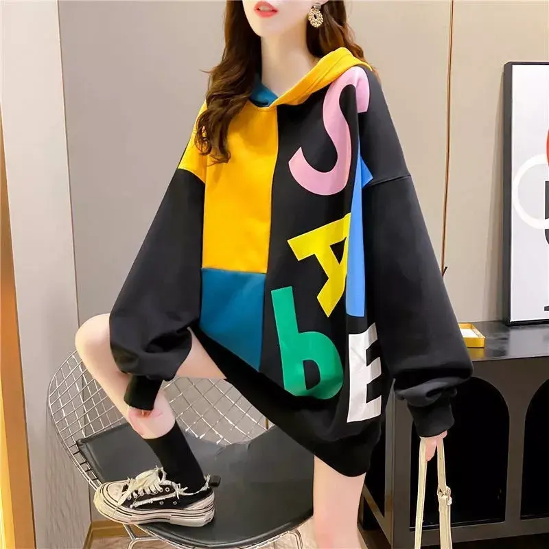 LETTERS COMBIE SWEATER HODDIE WANITA - SWEATER WANITA KOREAN STYLE Fit ...