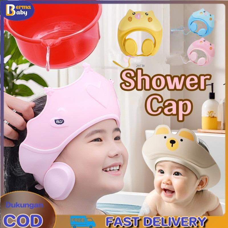 Baby Shower Cap / Topi Keramas Anak Bayi Mandi / Penutup Pelindung ...