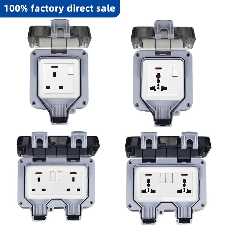 VISWE waterproof power socket junction box waterproof outdoo - TikTok ...