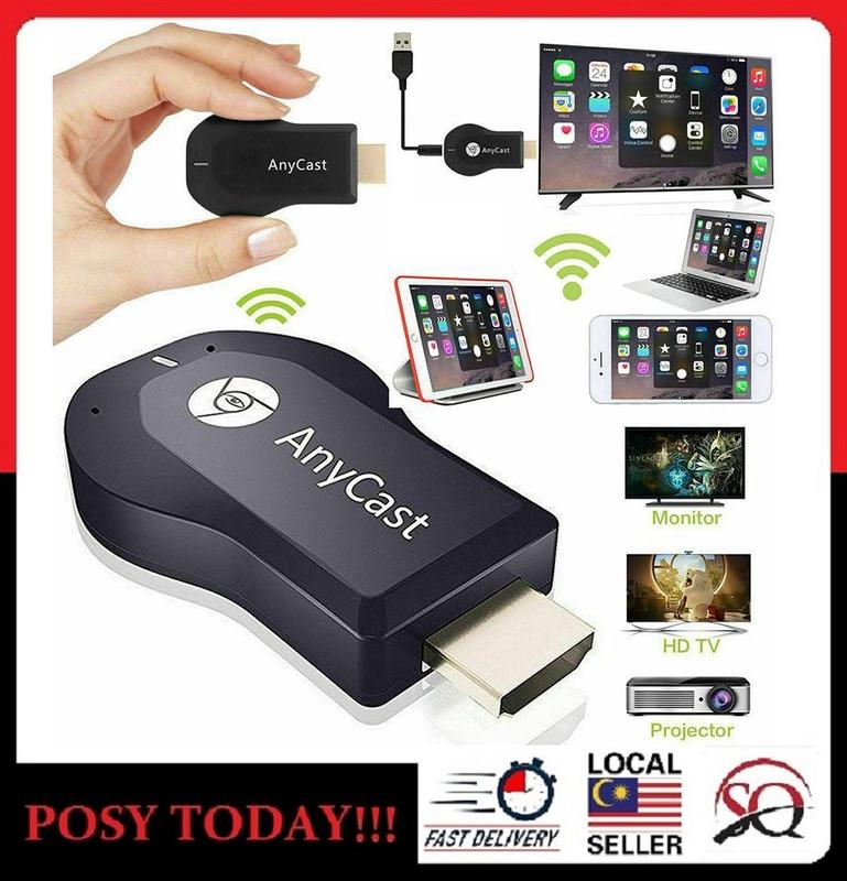 Anycast M9 Plus Wifi Display Receiver Casting Function PC Projector ...